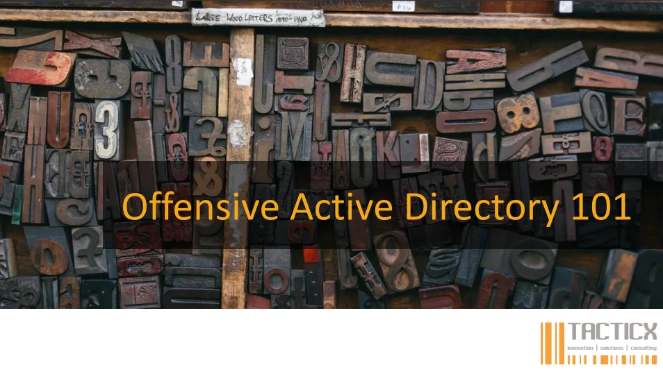Offensive Active Directory 101 | Security